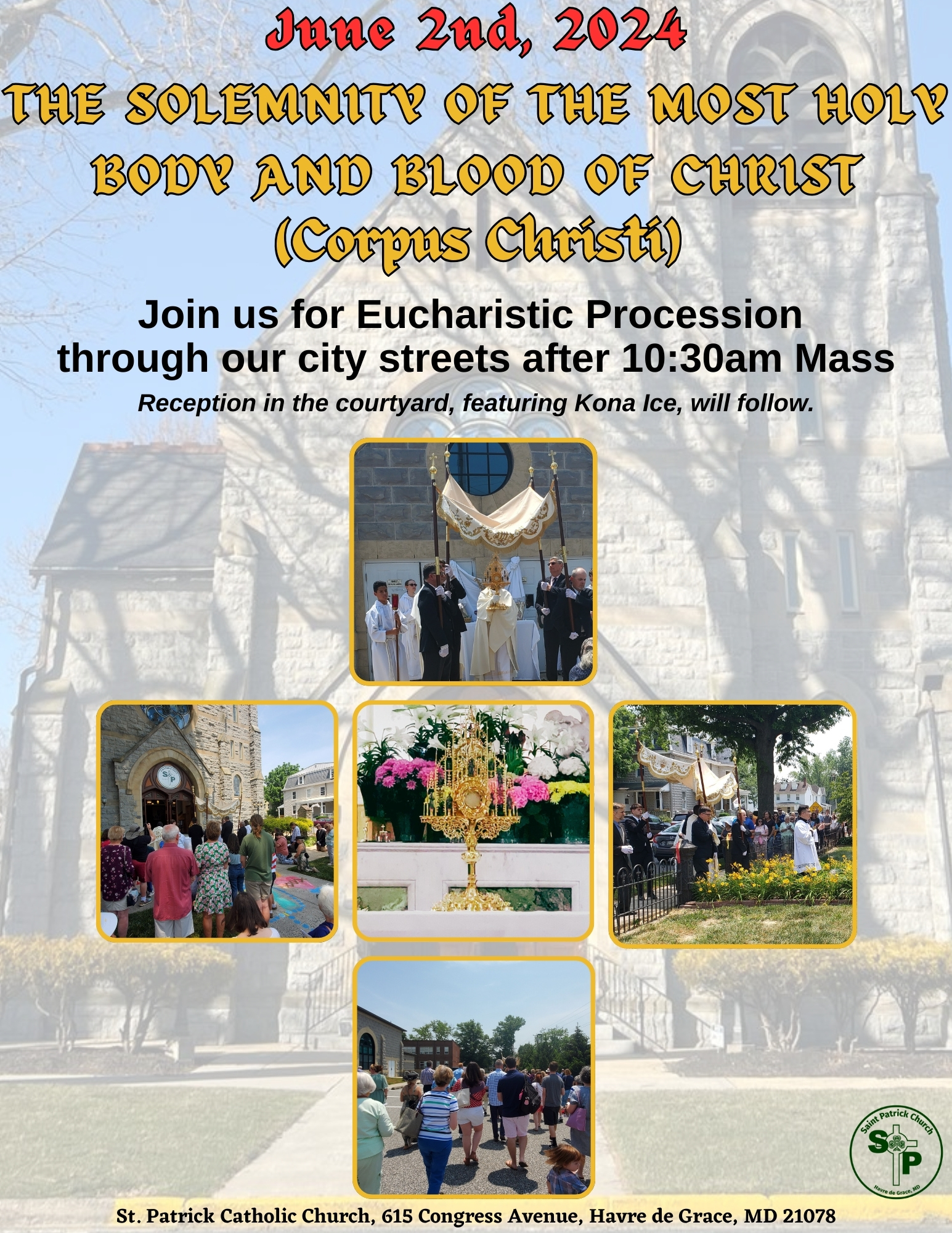 Corpus Christi Eucharistic Procession | Havre De Grace MD Events