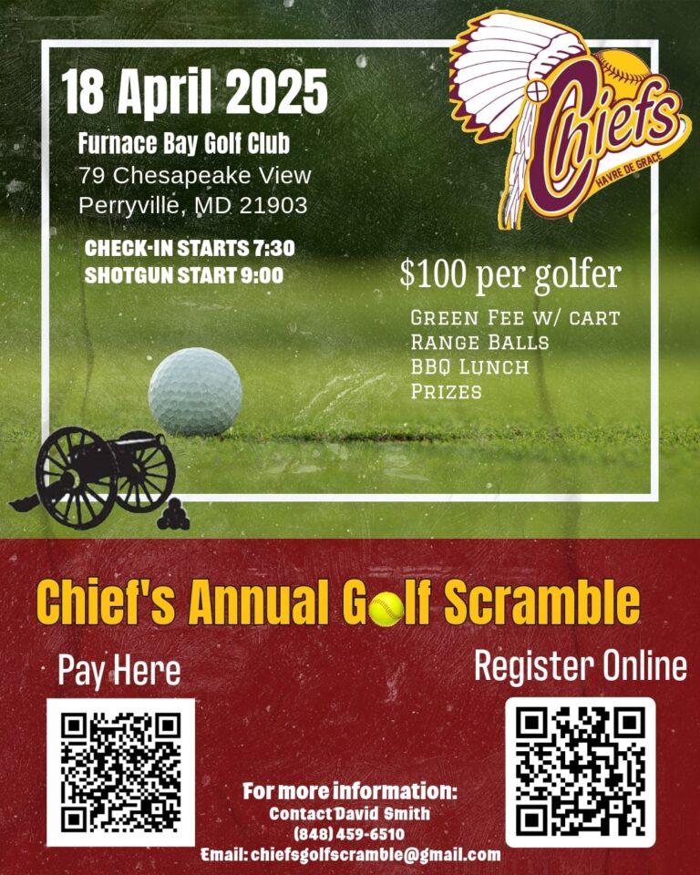 Chiefs Annual Golf Scramble 2025 | Havre De Grace MD Events